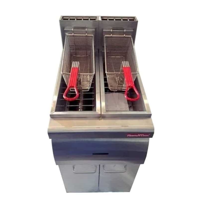 Freidor 15 lts doble a gas | Flamemax HGF-70A-2